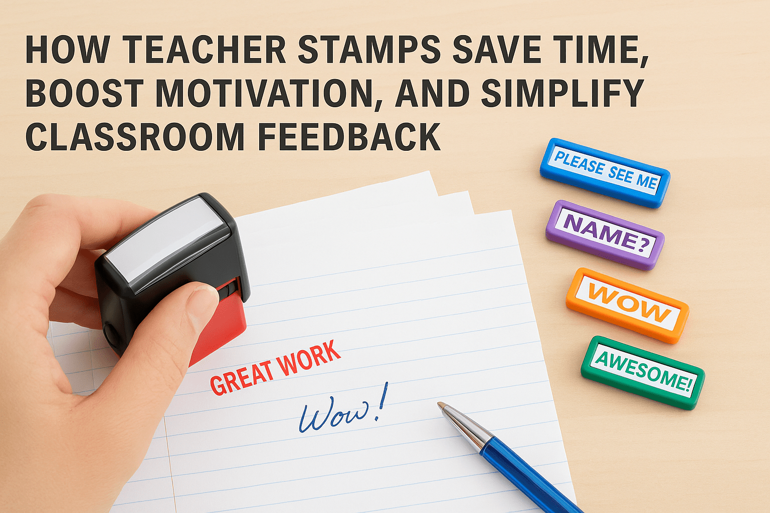 Time-Saving Teacher Gift Ideas: Personalized Stamps – Creative Rubber ...