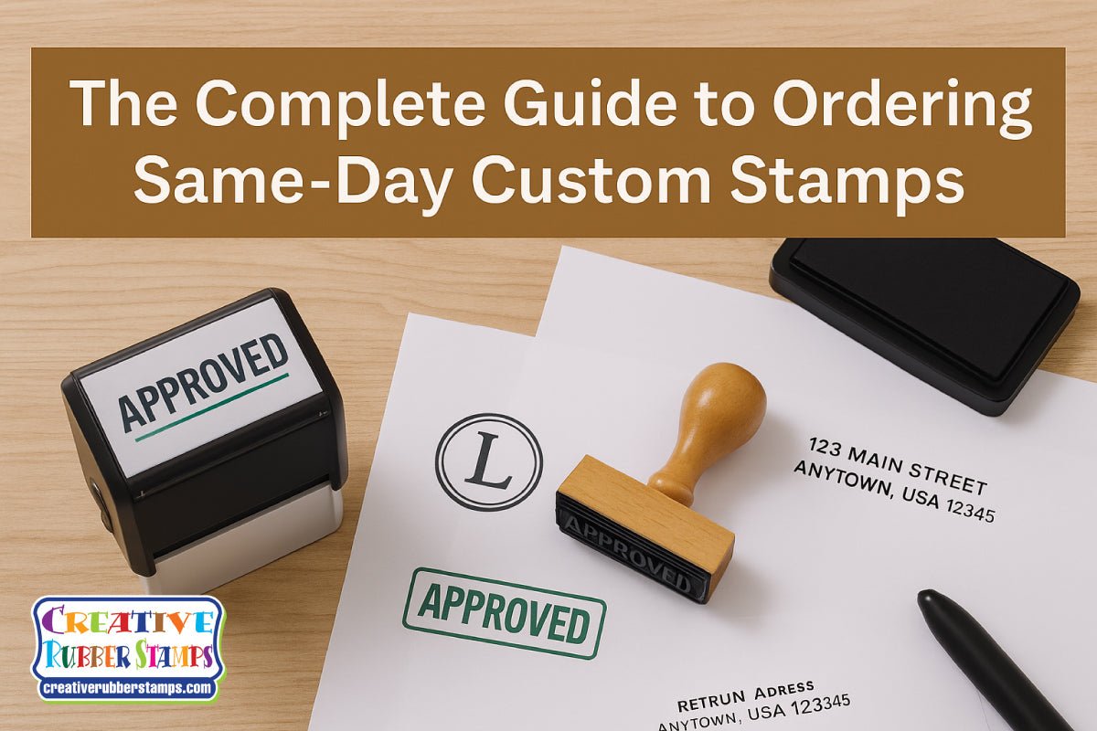 The Complete Guide to Ordering Same-Day Custom Stamps – Creative Rubber ...