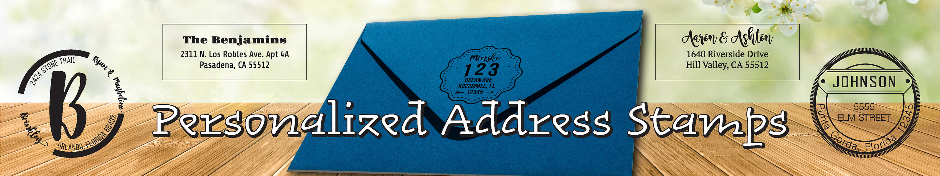 Shop - Personalized Address Stamps | Creative Rubber Stamps